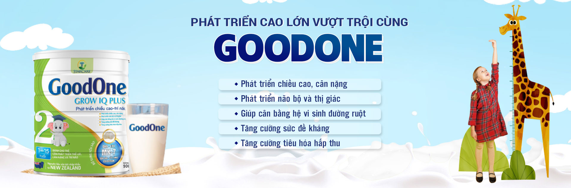 Sữa bột GoodOne - Tăng cân, cao lớn vượt trội